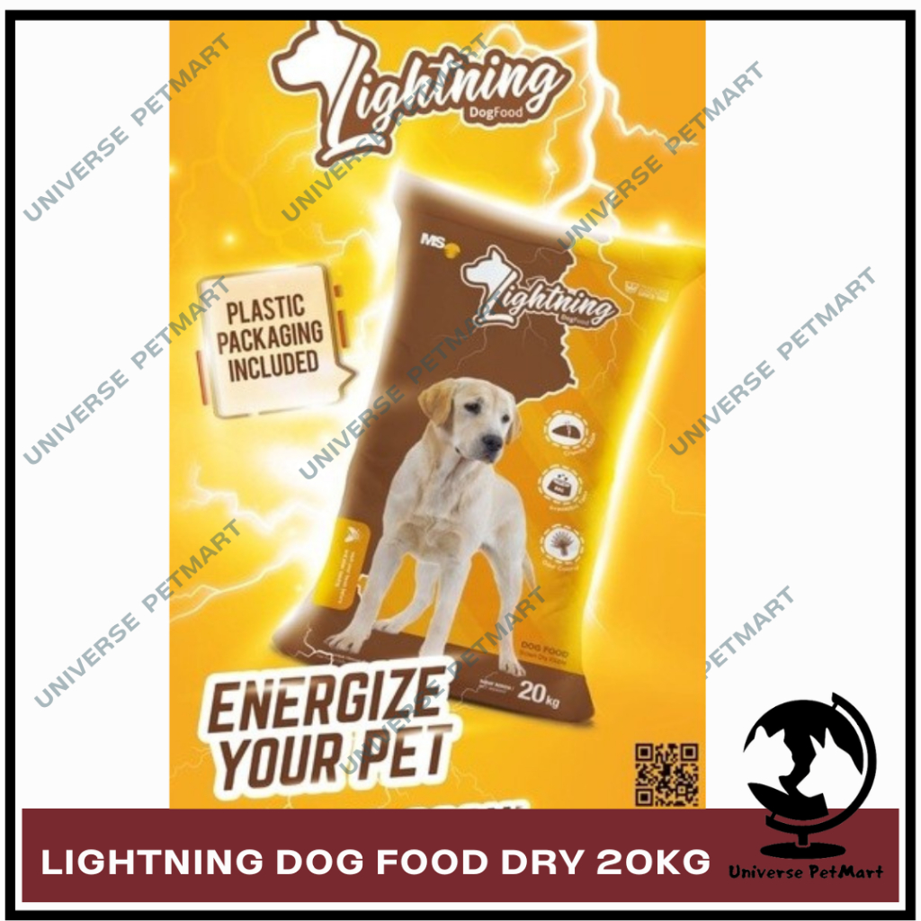 Jual Lightning Dog 20Kg Dry Dog Food - Makanan Anjing Kering (Grab ...