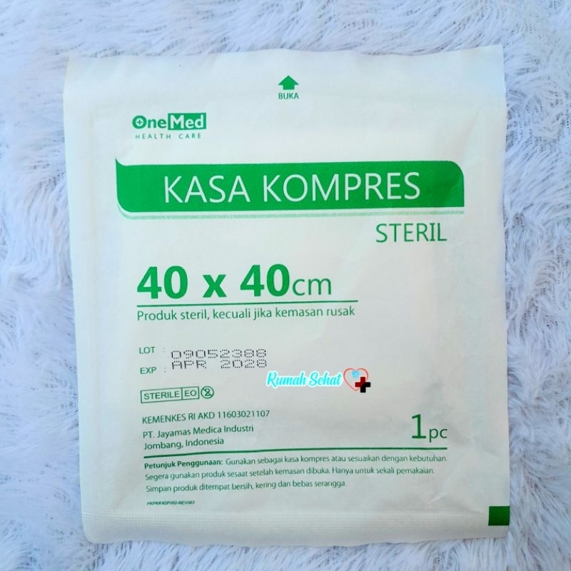 Jual KASA KOMPRES Steril 40 x 40 cm Onemed Kain Kompres | Shopee Indonesia