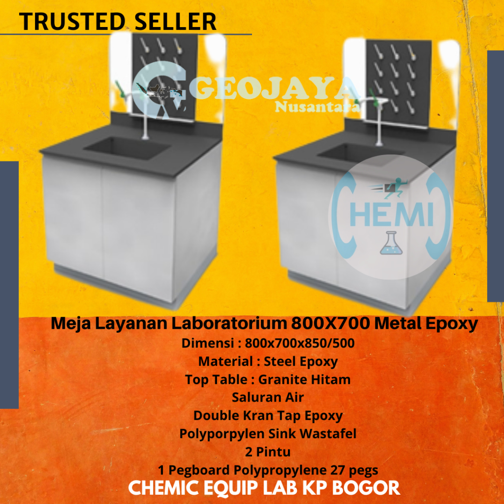Jual Meja Layanan Laboratorium 800X700 Metal Epoxy (ECO) | Shopee Indonesia