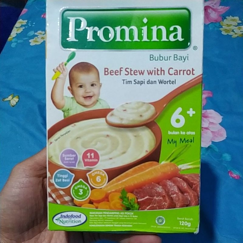 Jual Promina bubur bayi 6+ tim sapi dan wortel | Shopee Indonesia