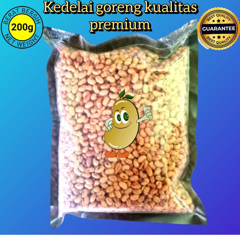 Jual Kacang Kedele Kedelai Goreng Renyah Kemasan 200Gr 200 Gram ...