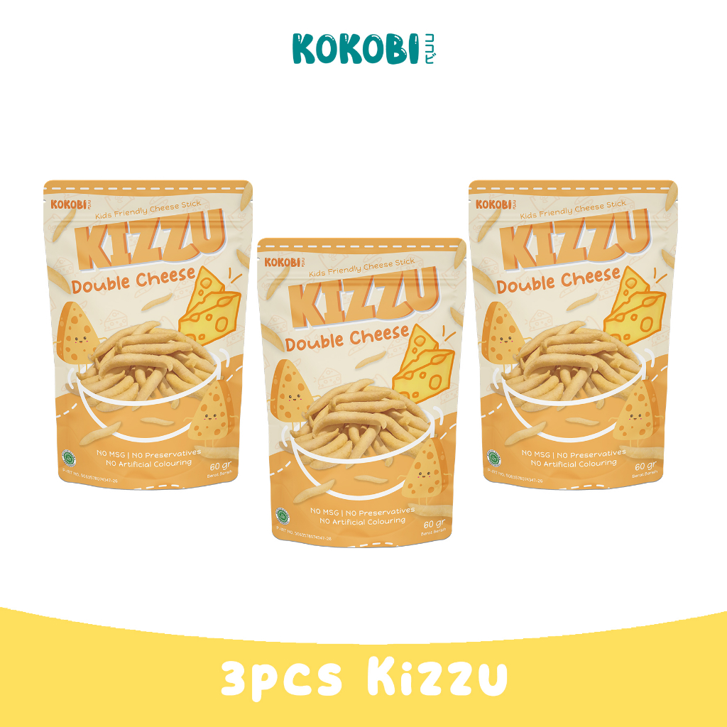 Jual KOKOBI Kizzu Double Cheese - Bundling 3pcs | Shopee Indonesia