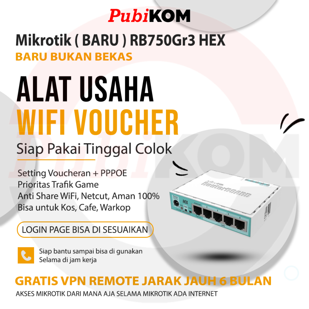 Jual Mikrotik Voucher RB750Gr3 Alat Usaha Siap Pakai | Shopee Indonesia