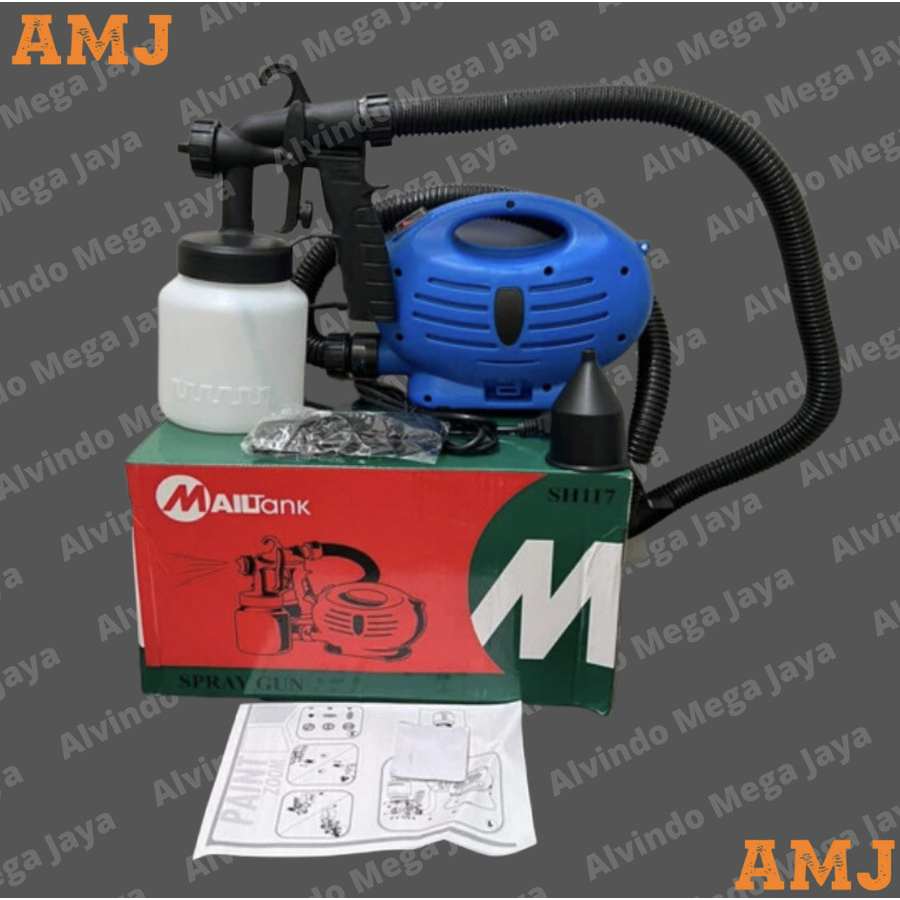 Jual Mailtank SH117 Automatic Spray Gunpaint Gun 780W 800 ML/Alat ...
