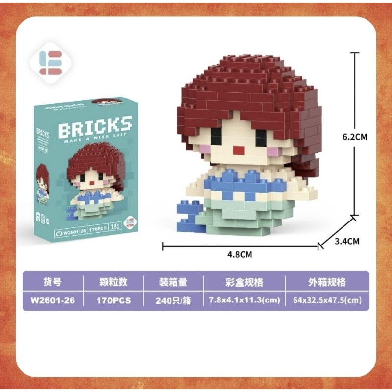 Jual [002]DIY Bricks Mini Toys Model Kartun Building Blok Nano Block Kartun Mainan Balok Susun ...