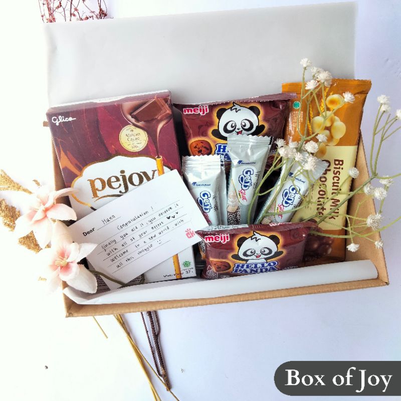 Jual Box of Joy Hadiah Premium Jajan Snack / Hampers / Kado / Gift Box | Shopee Indonesia