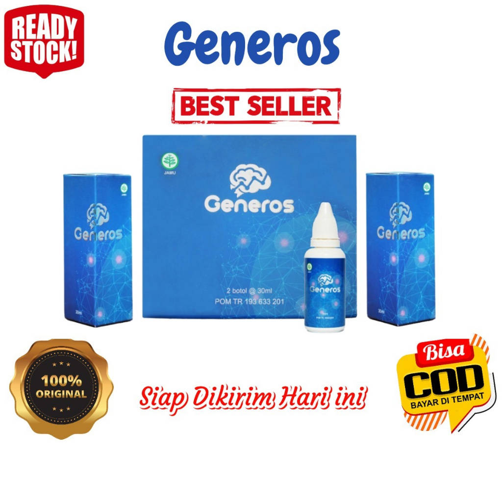 Jual GENEROS VITAMIN OTAK SPEECH DELAY AUTIS ADHD BPOM HALAL 1 BOX ISI ...