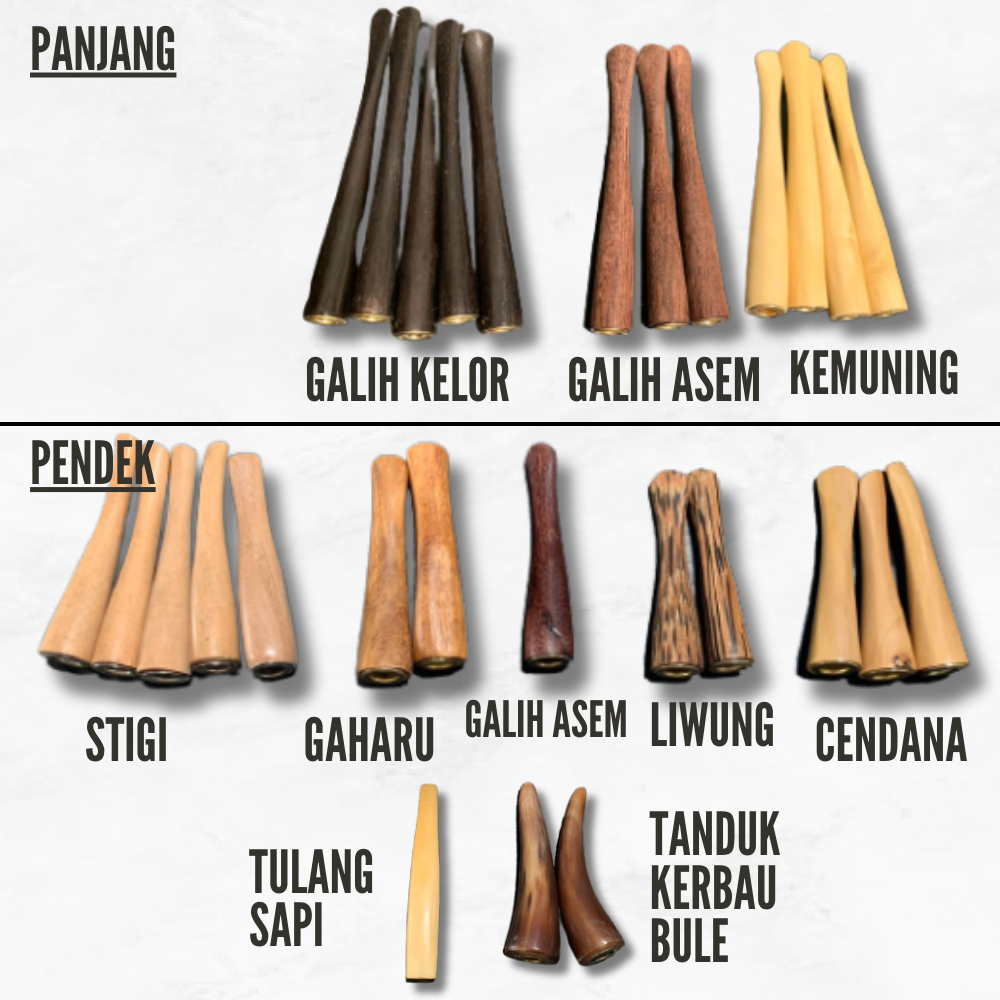 Jual Once Pipa Kayu Panjang Pendek Variasi Kayu Tulang Iga Tanduk ...