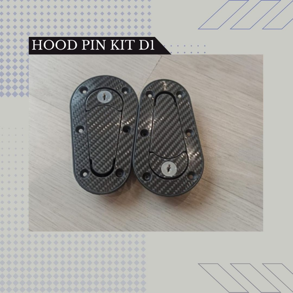 Jual D1 Sanko Flush Hood Kit Hitam WITH KEY | Shopee Indonesia