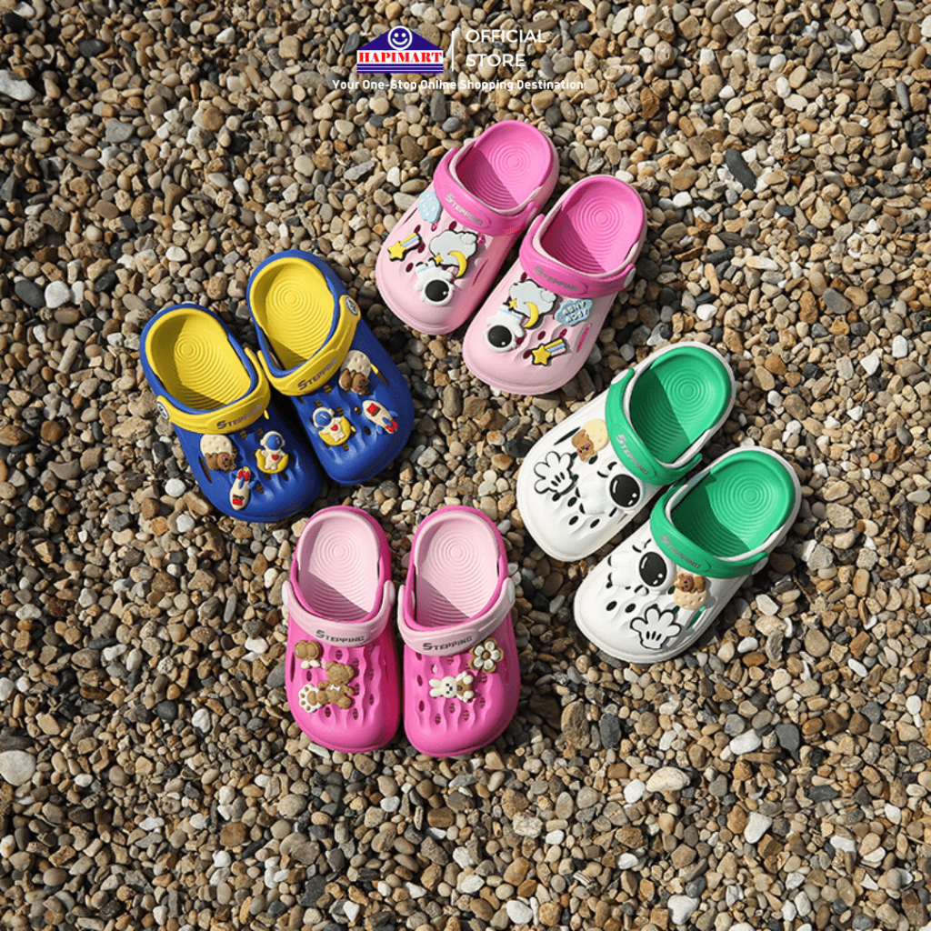 Jual Sandal Kodok Anak Dengan Jibbitz Sendal Baim Bae Clog Sandal ...