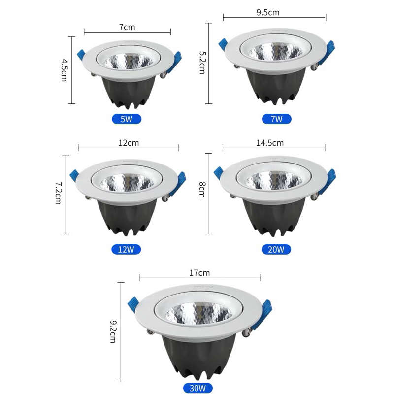 Jual Lampu Sorot Cob Spotlight Downlight Led Cob Inbow 7watt | Shopee Indonesia