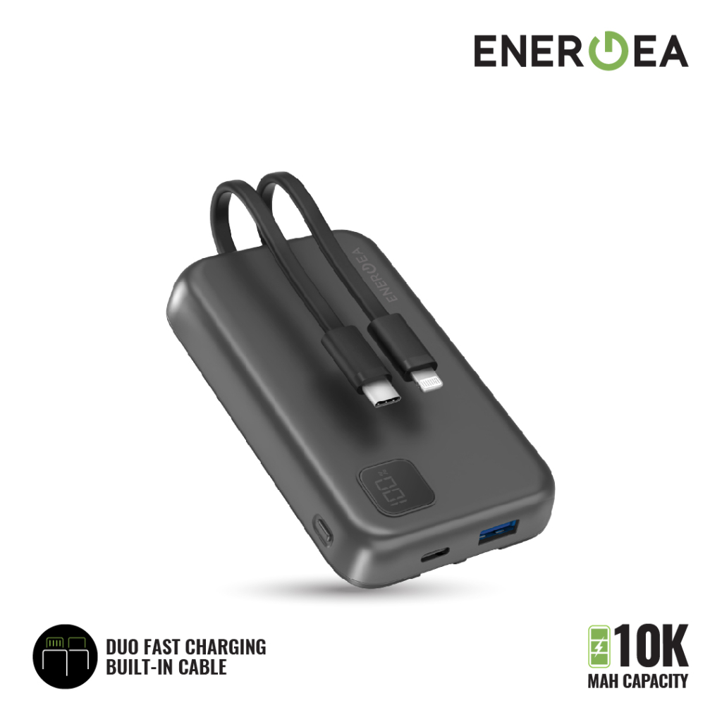 Jual Powerbank 10000 mAh with cable MFI + USB-C Energea Integra Duo ...