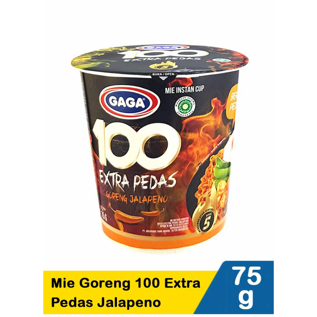 Jual Gaga Mie Goreng 100 Extra Pedas Jalapeno Cup 75gram | Shopee Indonesia