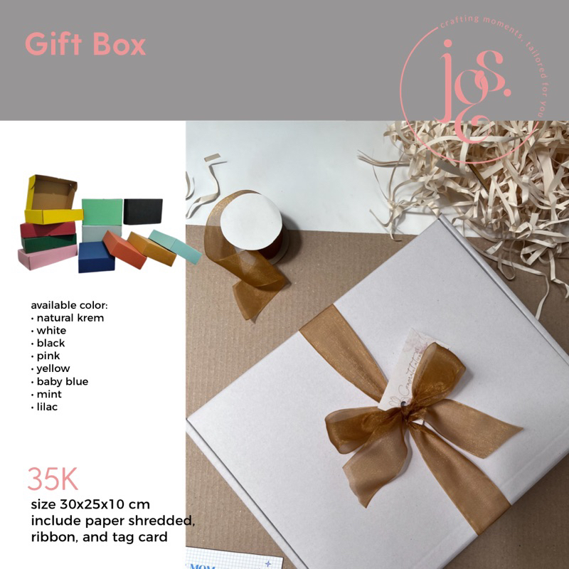 Jual JORA Gift Box (warna polos) | Shopee Indonesia
