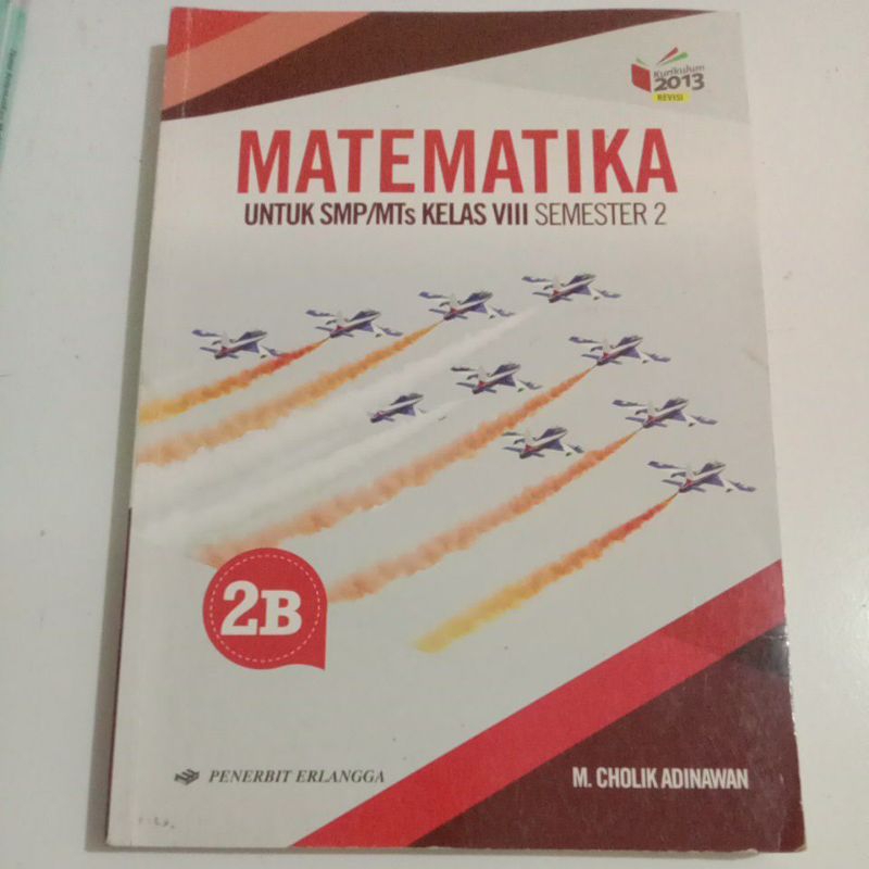 Jual Matematika 2B Untuk SMP/MTs Kelas 8/VIII K-13 Revisi - Erlangga | Shopee Indonesia