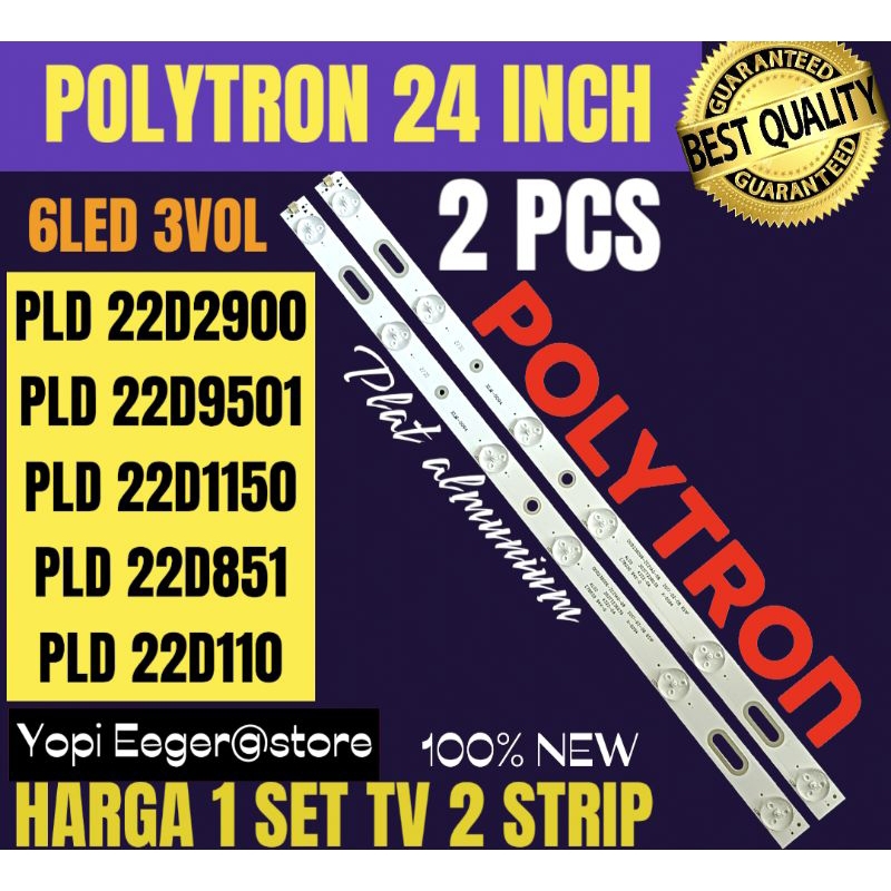 Jual BACKLIGHT TV LED POLYTRON 22 INCH 22D2900-22D9501-22D1150-22D8510 ...