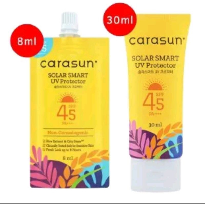 Jual CARASUN Solar Smart UV Protector SPF 45 8ml | 30ml | Shopee Indonesia