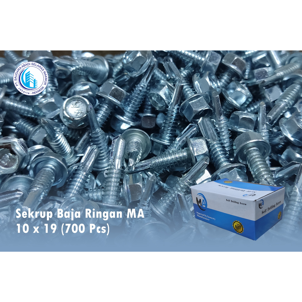 Jual Sekrup Baja Ringan 10x19 MA | Shopee Indonesia