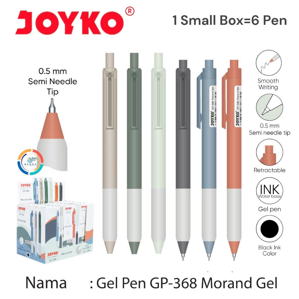Jual Joyko Gel Pen GP-368 Morand 0.5mm | @ 1Pen | Shopee Indonesia