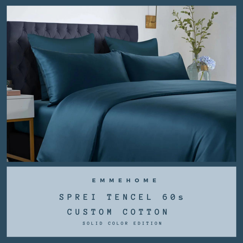 Jual SPREI TENCEL SUTRA POLOS CUSTOM UKURAN 90/100/120/140/160/180/200 TINGGI 30/35/40 CUSTOM ...