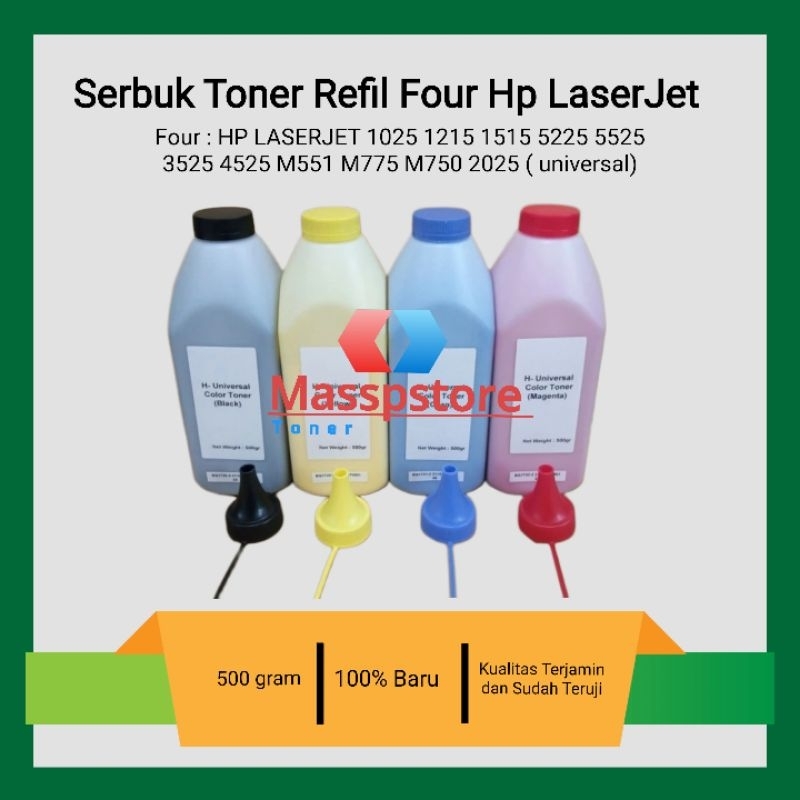Jual Bubuk Toner Refil catridge Toner HP Laserjet 500 gram untuk ...
