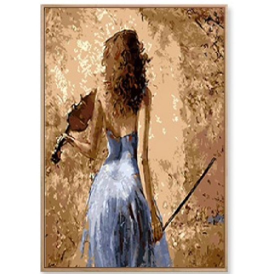 Jual [WITH FRAME] Paint By Number Set 40 x 50 cm Girl Series / DIY ...
