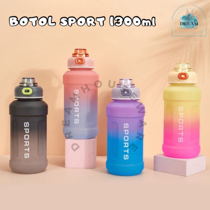 Jual Botol Minum SPORT 1300ML Botol Tritan Plastik BPA FREE | Shopee Indonesia