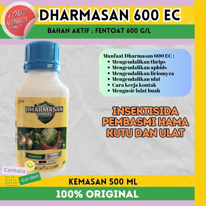 Jual DHARMASAN 600 EC KEMASAN 500 ML | INSEKTISIDA RACUN HAMA KUTU DAN ...