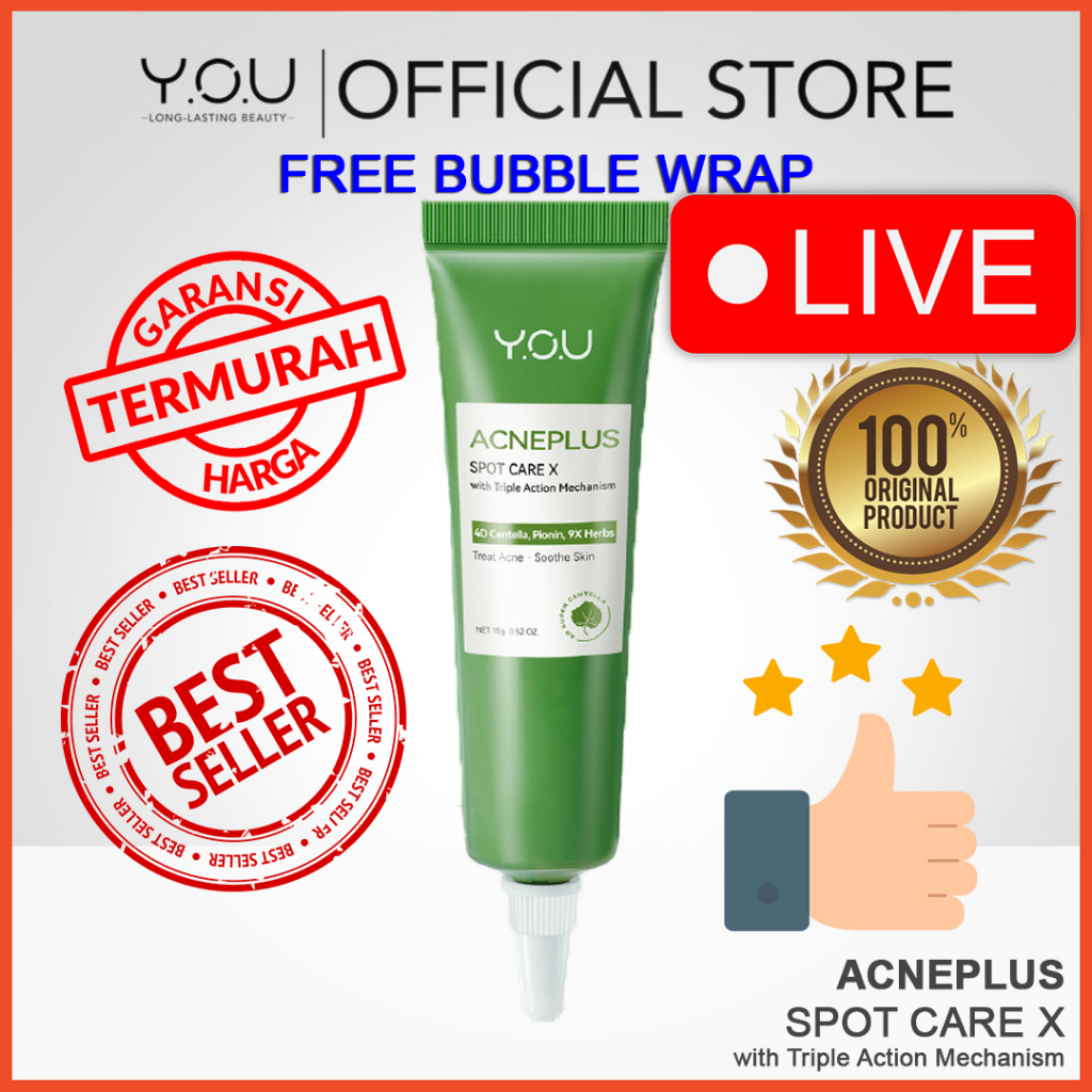 Jual Y.O.U NEW FORMULA ACNE PLUS Action Spot Care 15gr Gentle Acne ...