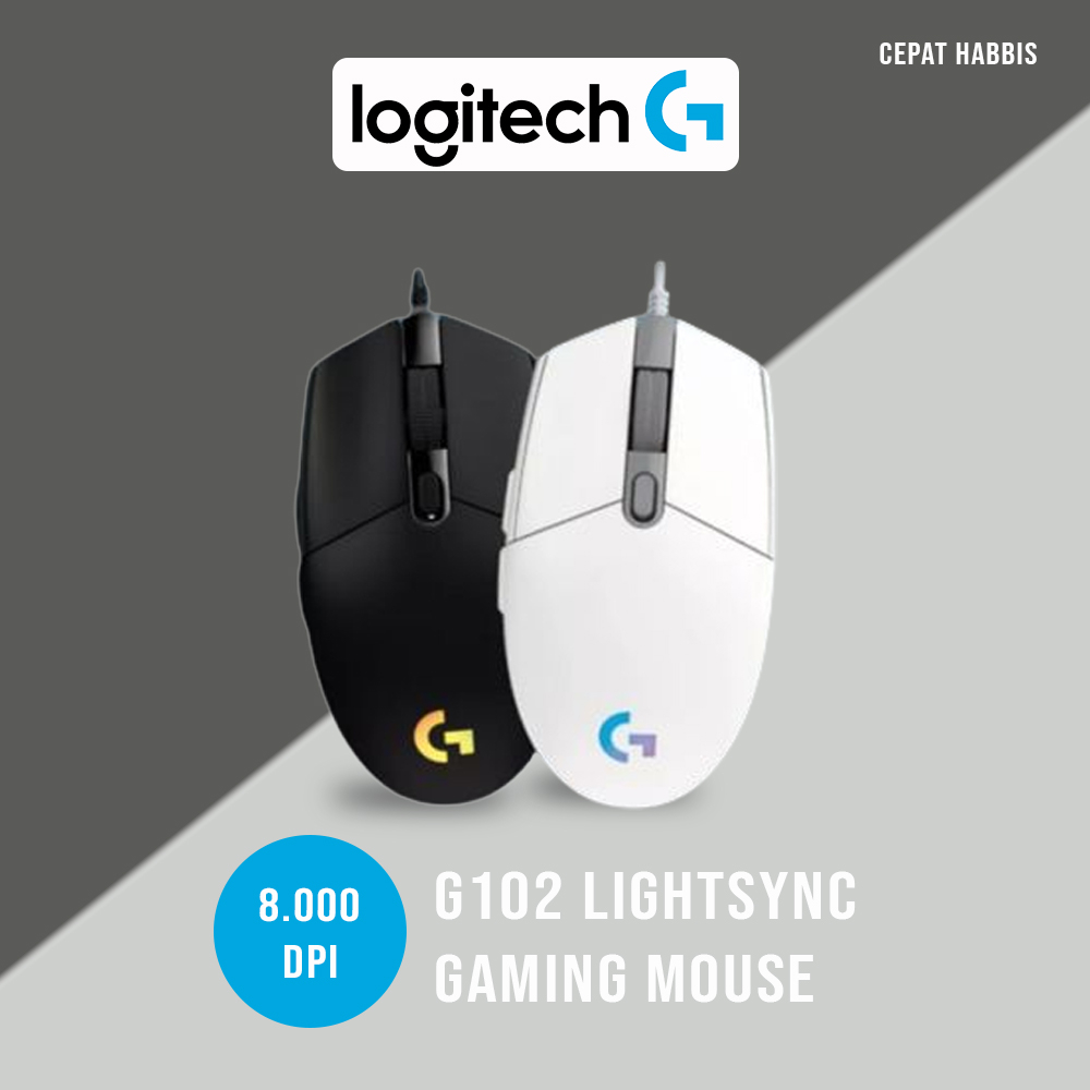 Jual Jual Logitech G102 Mouse Gaming Wired RGB Lightsync with Macro Original Murah pakai kabel ...
