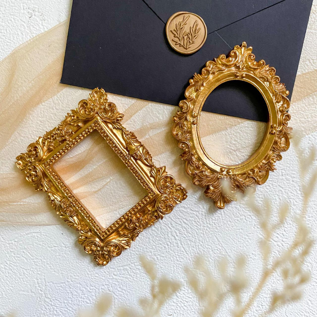 Jual Frame Gold Aesthetic | Properti Foto Vintage | Bingkai Emas ...