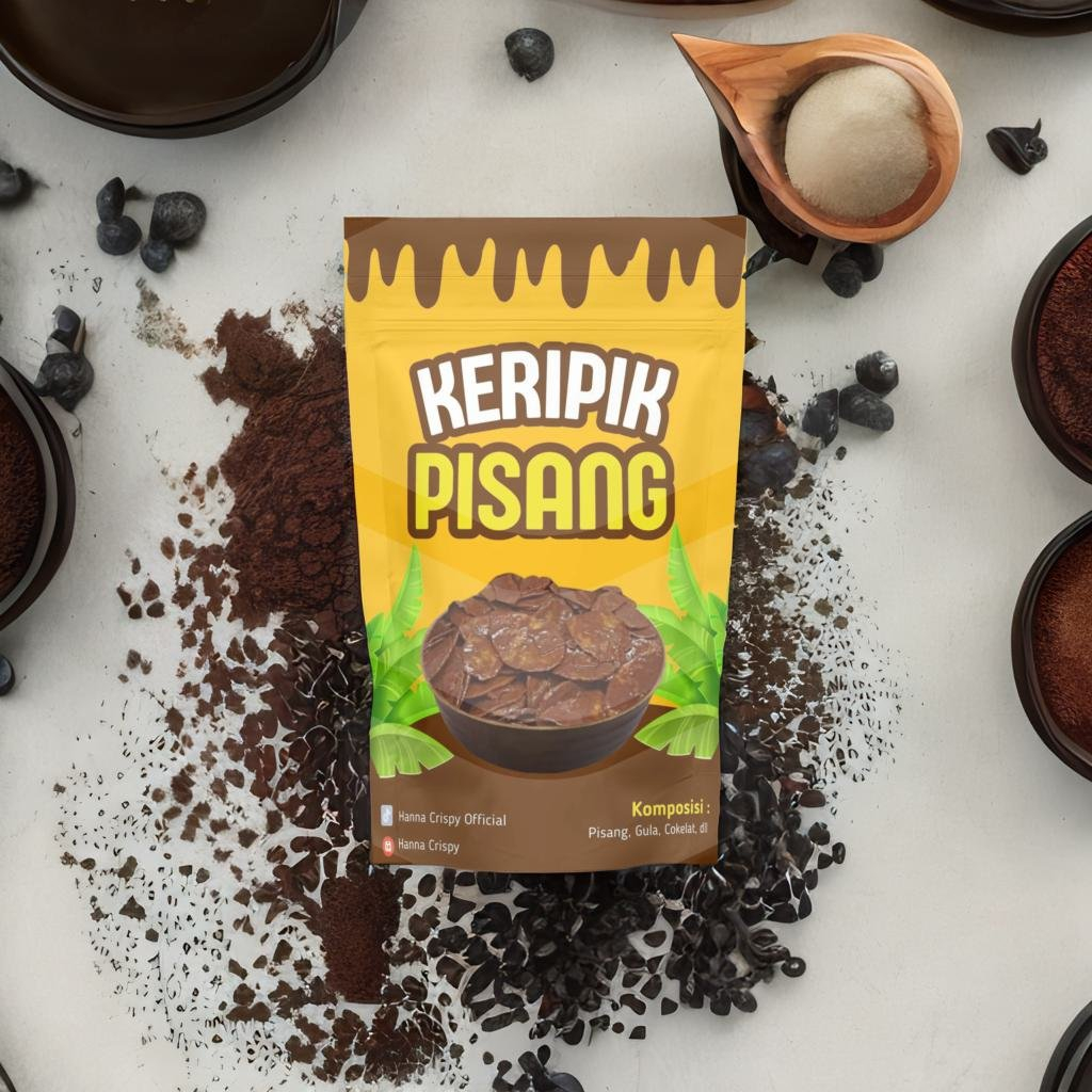 Jual Hanna Crispy | Keripik Pisang Cokelat 150 gram | Shopee Indonesia