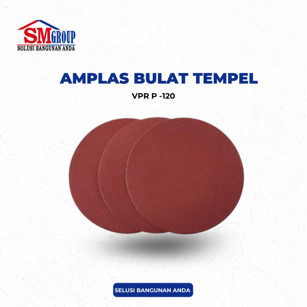 Jual Amplas Bulat Tempel VPR / Tersedia Berbagai Ukuran Ketebalan ...