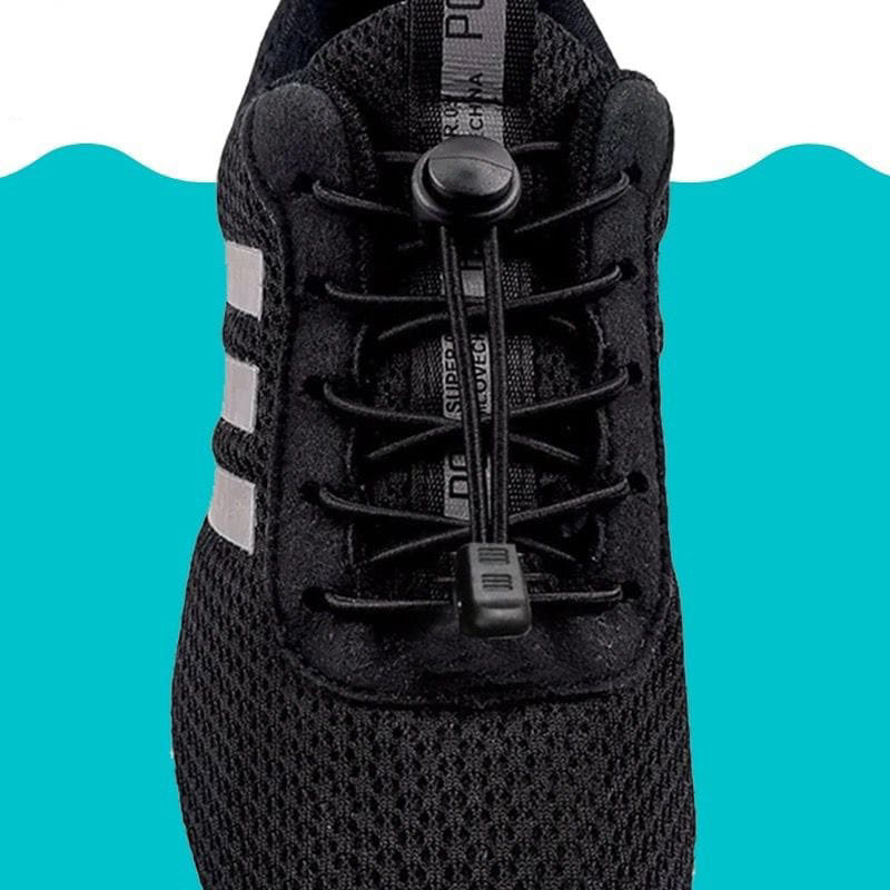 Jual Tali sepatu karet tali sepatu elastis tali sepatu praktis lock ...