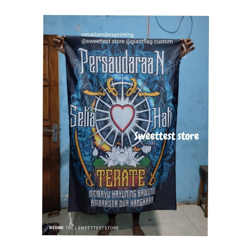 Jual BENDERA PSHT FULL PRINTING, GIANTFLAG SH, BENDERA TERATE, MINIFLAG ...
