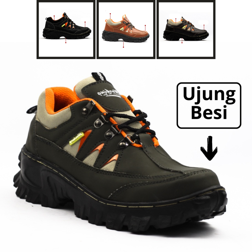 Jual Sepatu safety pria shoes kerja proyek septi septy sefty boots boot ...