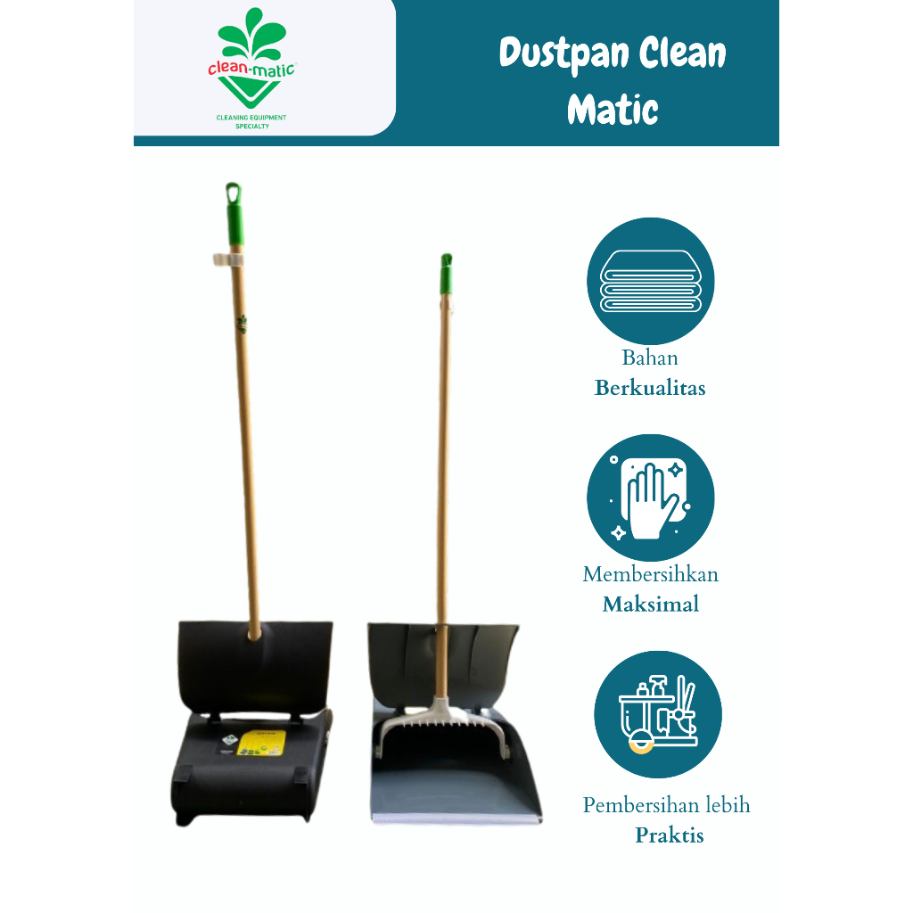 Jual Dustpan Tutup Terbaik | Clean Matic Pengki | Dustpan Tutup Hitam ...
