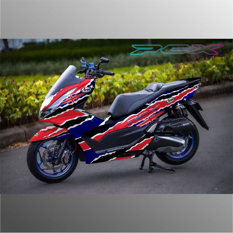 Jual stiker decal variasi motor Honda PCX 160/150 full body striping ...