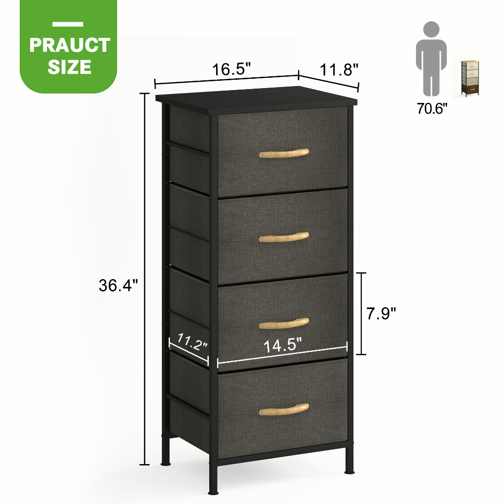 Jual Damaindah Lemari Pakaian / Kain Linen 6 Laci Lemari Sisi Ranjang ...