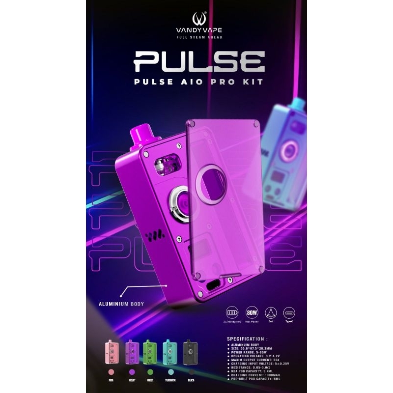 Jual Vandy Vape Pulse AIO PRO kit authentic | Shopee Indonesia