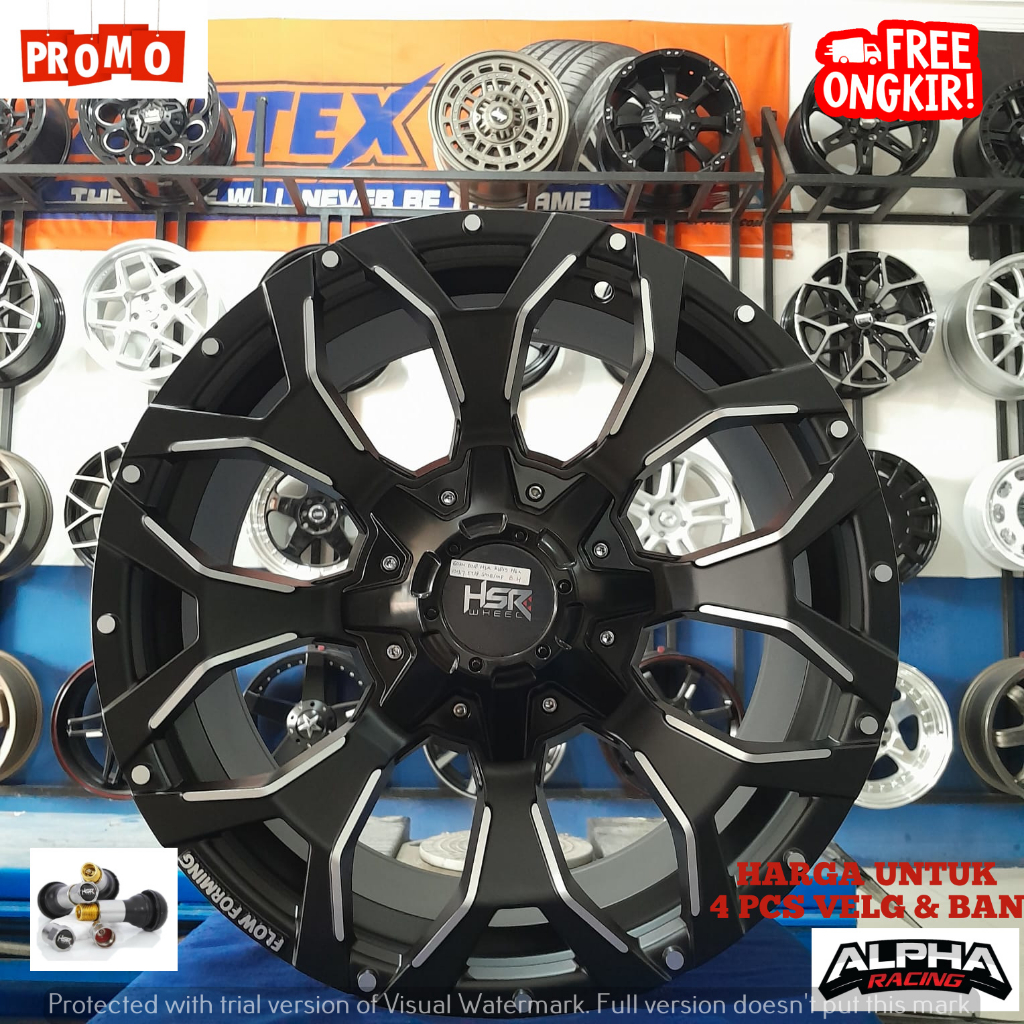 Jual Velg Mobil Fortuner, Pajero, Hilux Ring 18 HSR GOKU 6X139,7 Lebar 9 - Offroad | Shopee ...