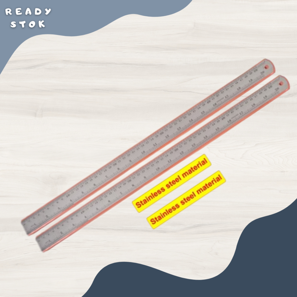 Jual PENGGARIS BESI 50CM / RULER (STAINLESS STEEL) 50 CM JOYKO | Shopee ...