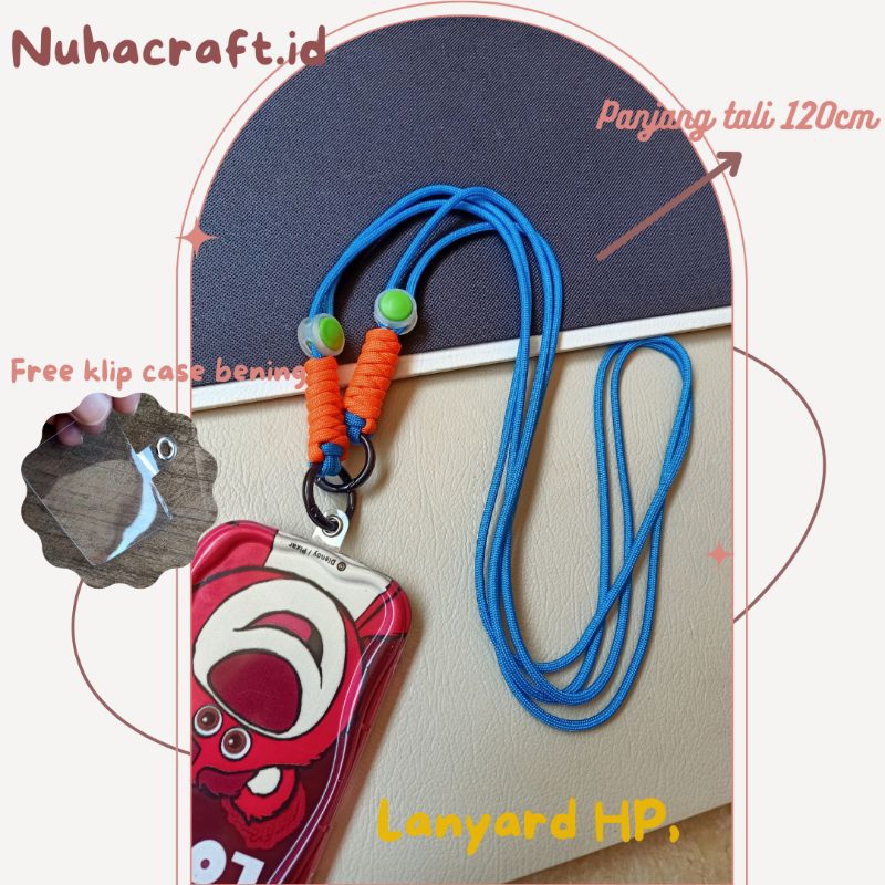 Jual Universal Crossbody Phone Lanyard / Phone Strap Lanyard / Tali ...