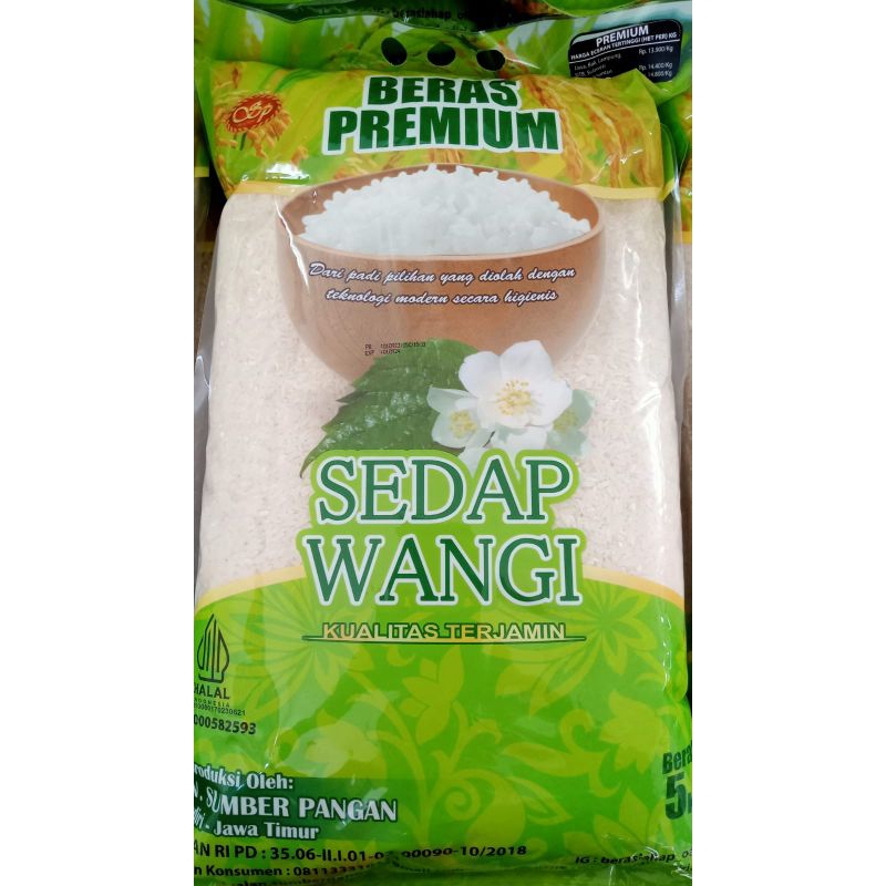 Jual Beras Sedap Wangi Premium 5kg | Shopee Indonesia