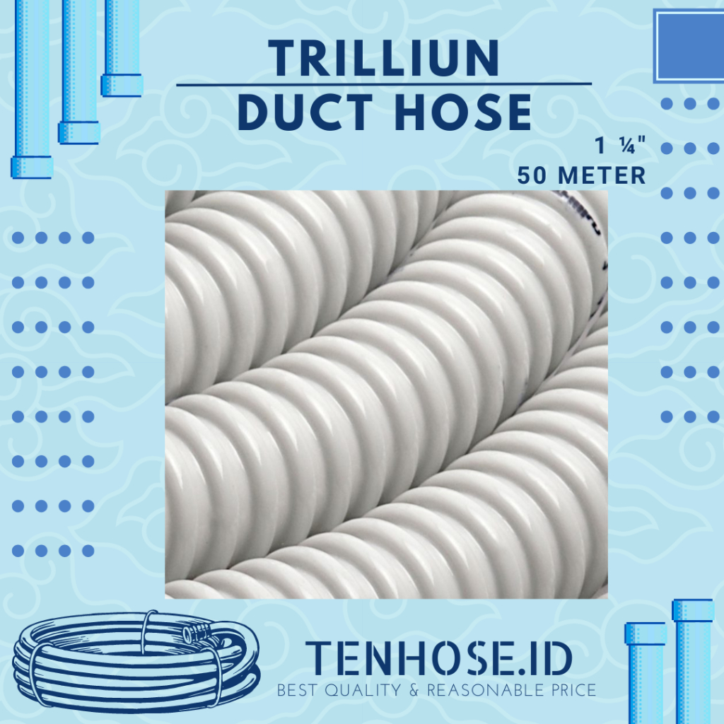 Jual Selang Trilliun Duct Hose 1 ¼" Inch 50 Meter (Air Hose) Selang Hisap Udara Fleksibel dan ...