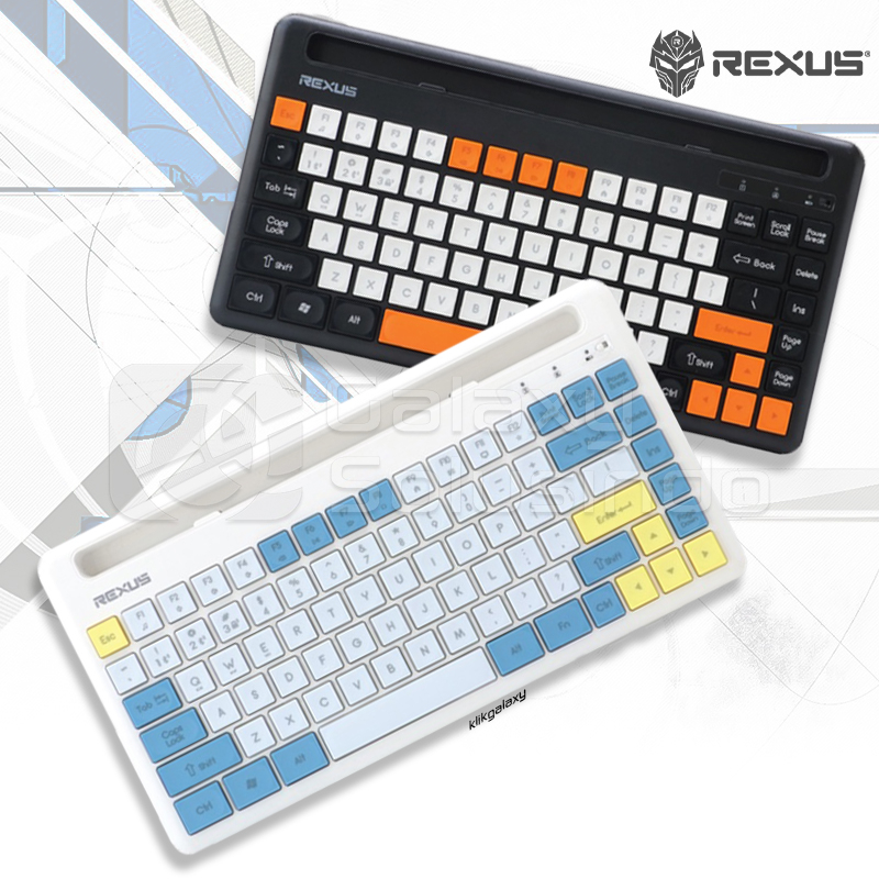 Jual Rexus MOSAIC KB01 Wireless Bluetooth Dual Connection Keyboard ...