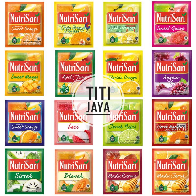 Jual NUTRISARI YUZU MANGGA LECI JERUK NIPIS SIRSAK SEMANGGA MILKY ...