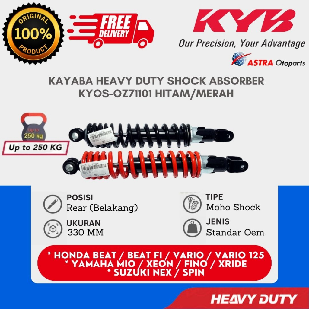Jual SHOCKBREAKER KAYABA KYOS-OZ71101H UNTUK MOTOR ALL MATIC / KYOS-OZ71101M / KYOS OZ71101H ...