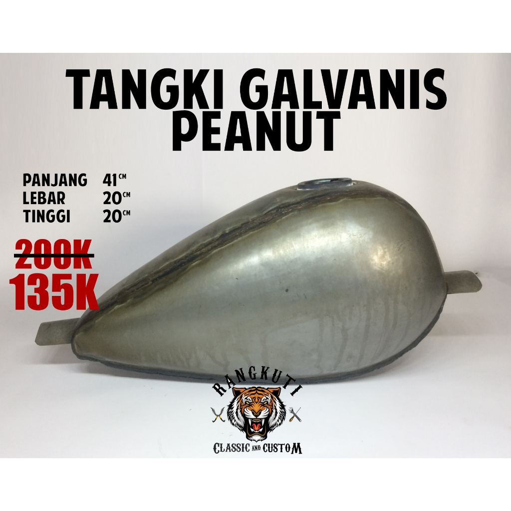 Jual Tangki Custom mentah Japstyle Chopper Bobber Trail Vintage Honda ...