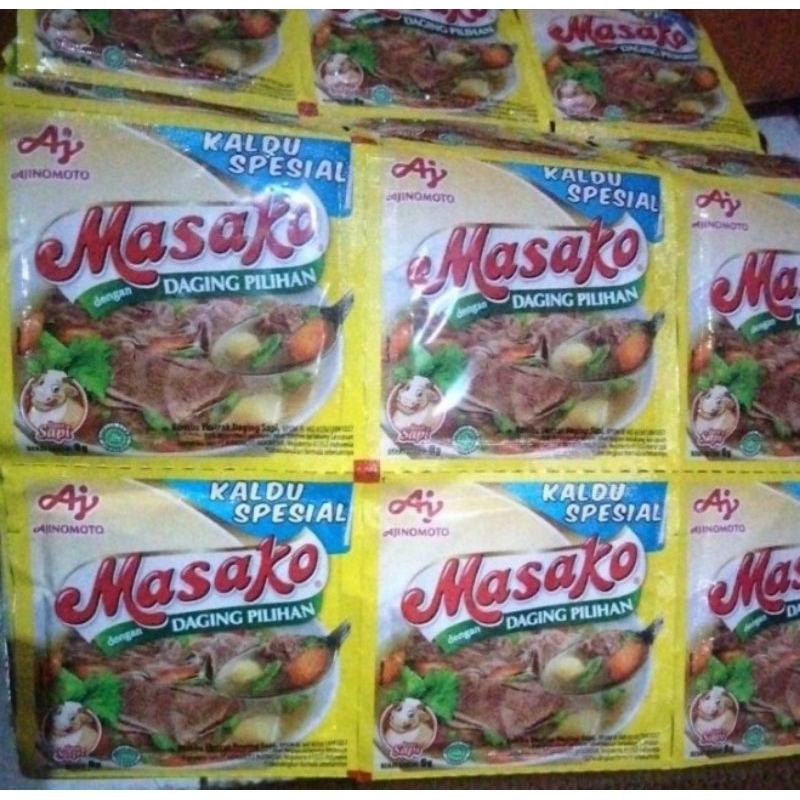 Jual Masako rasa Sapi 9g (1 renteng = 12 sachet) | Shopee Indonesia